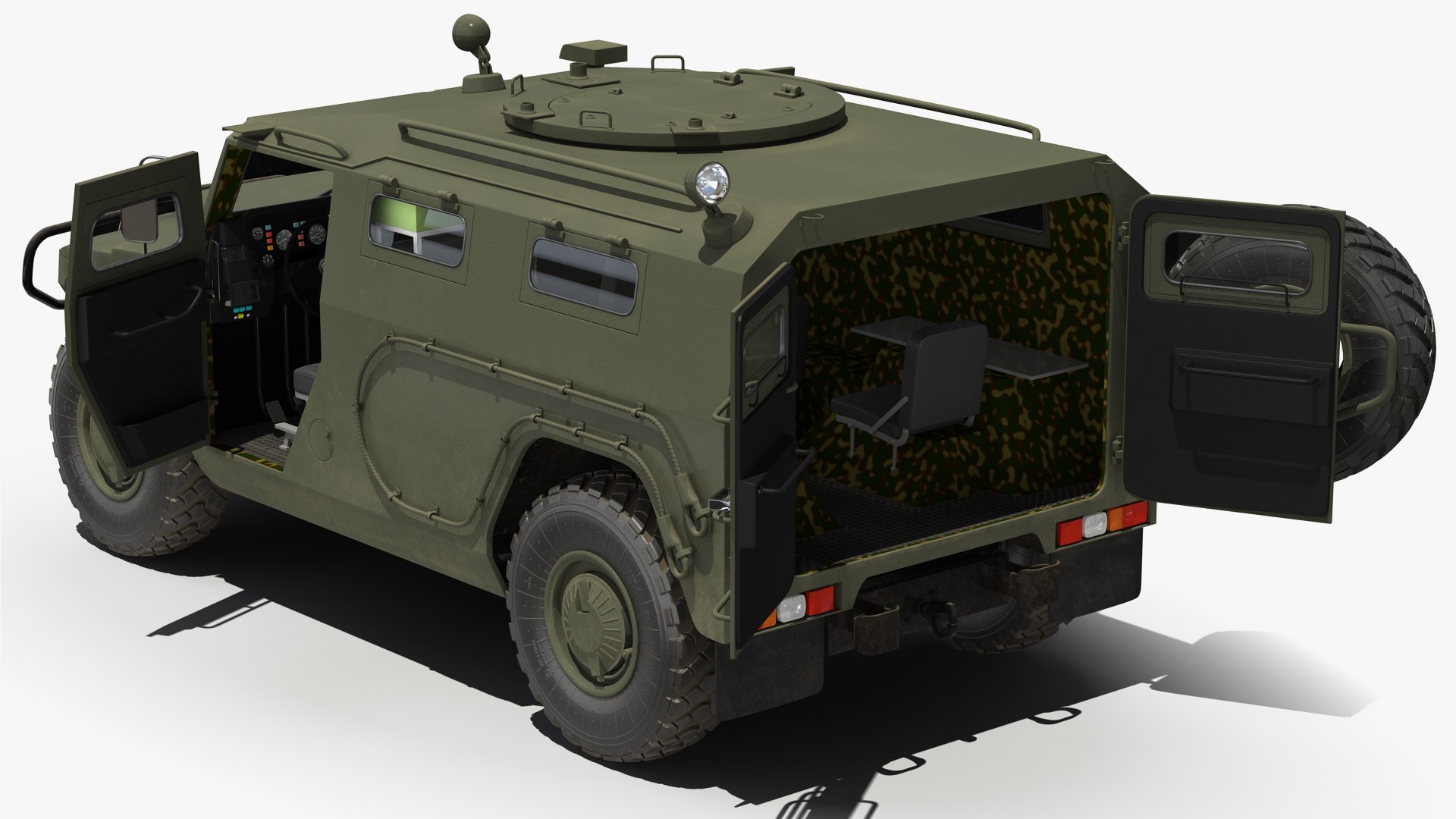 Russian Gaz Tiger Model - TurboSquid 1237047