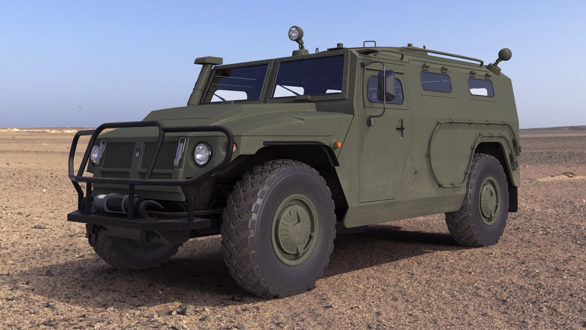 Russian Gaz Tiger Model - TurboSquid 1237047