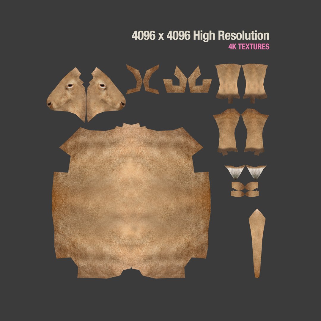 Cow Brown 3d Model