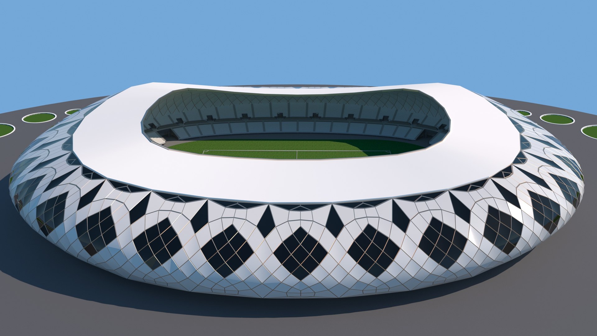 FOOTBALL STADIUM 3D Model - TurboSquid 2079602