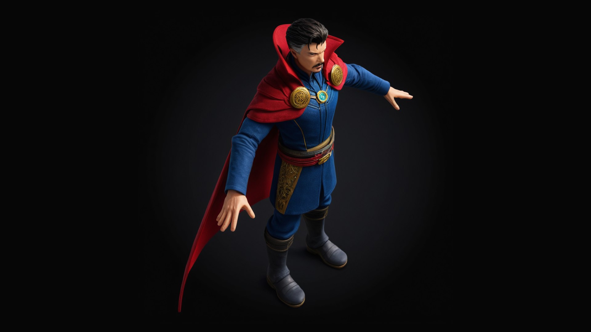 Doctor Strange Inspired Sorcerer - Low To Ultra Poly STL Format Model ...