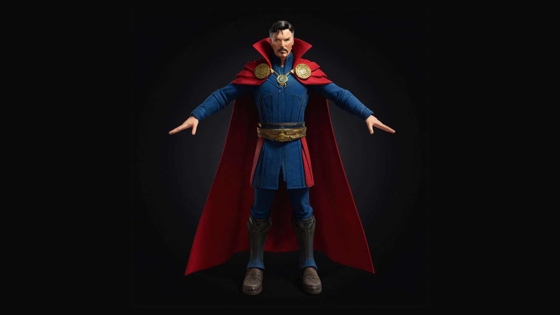 Doctor Strange Inspired Sorcerer - Low To Ultra Poly STL Format Model ...