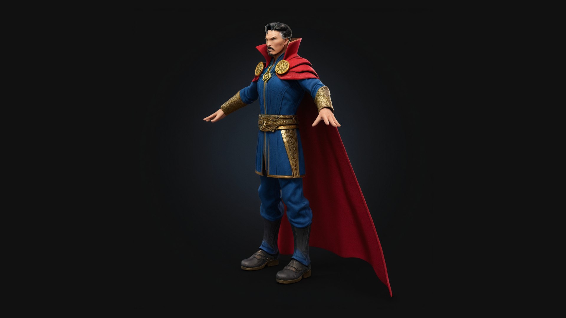 Doctor Strange Inspired Sorcerer - Low To Ultra Poly STL Format Model ...