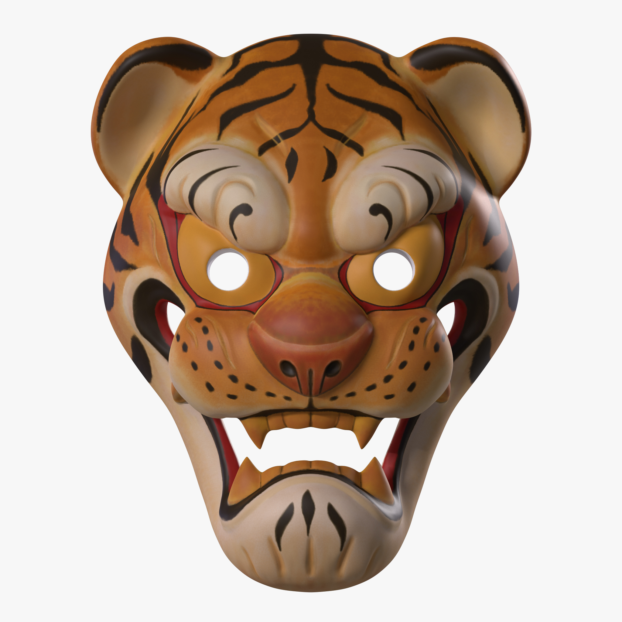 modelo 3d Máscara de tigre - TurboSquid 2234661