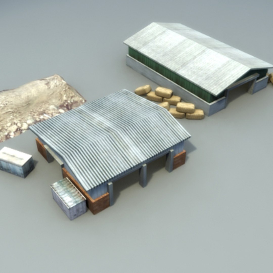 3d Model Multi Warehouse Buildings