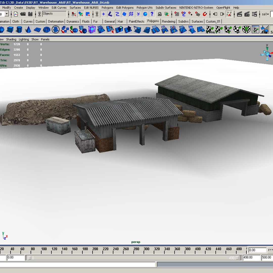 3d Model Multi Warehouse Buildings