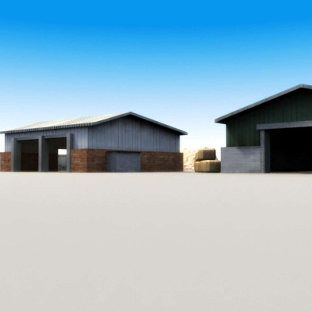 3d Model Multi Warehouse Buildings