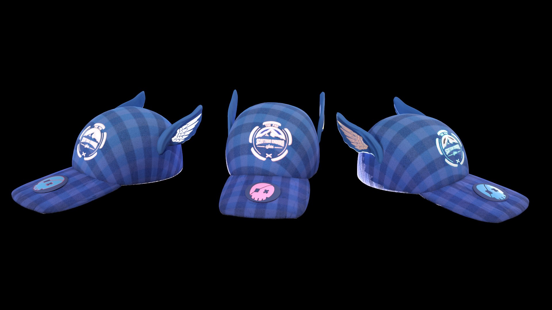 Winged Cap 3D Model - TurboSquid 2391906