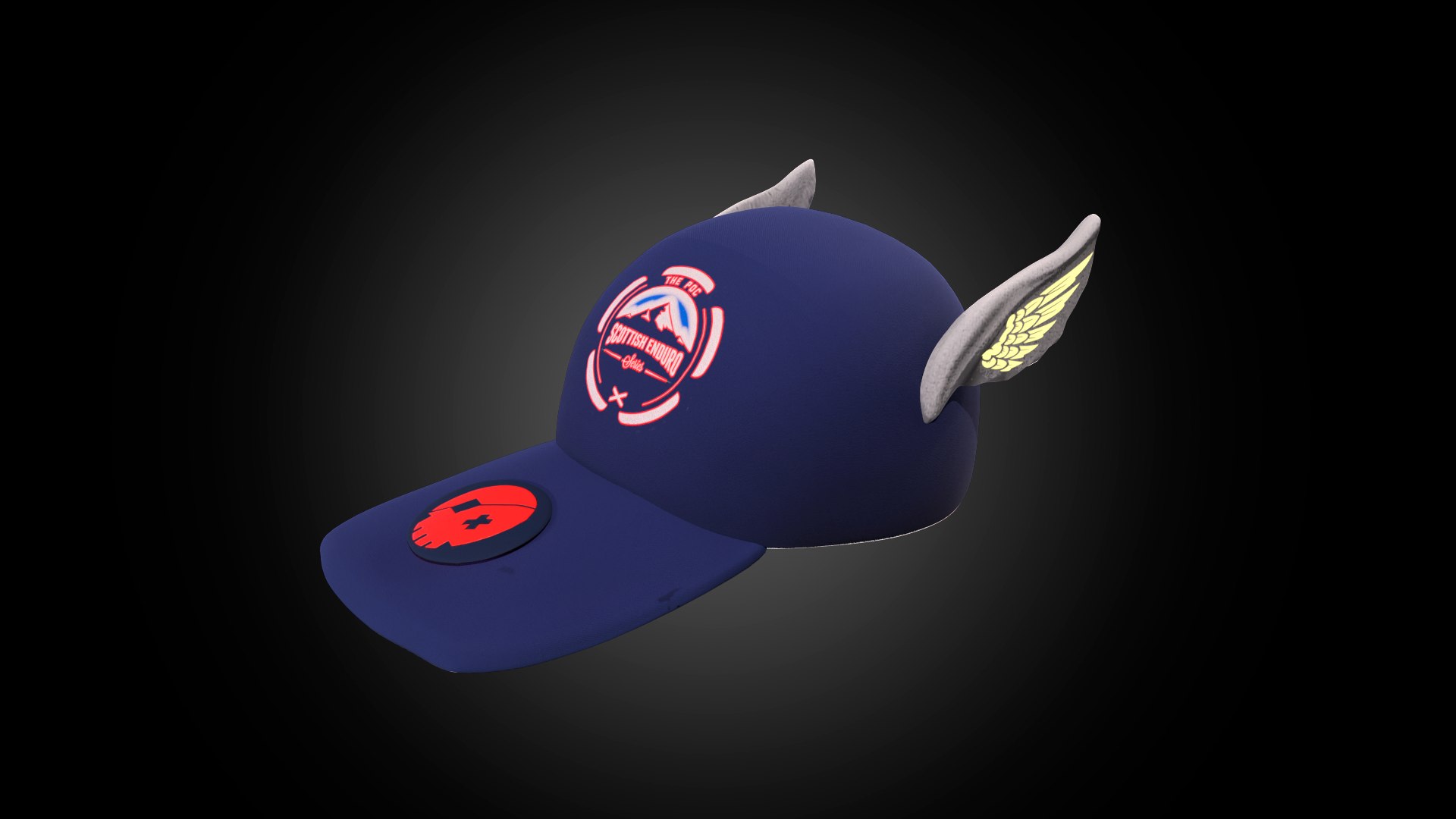 Winged Cap 3D Model - TurboSquid 2391906