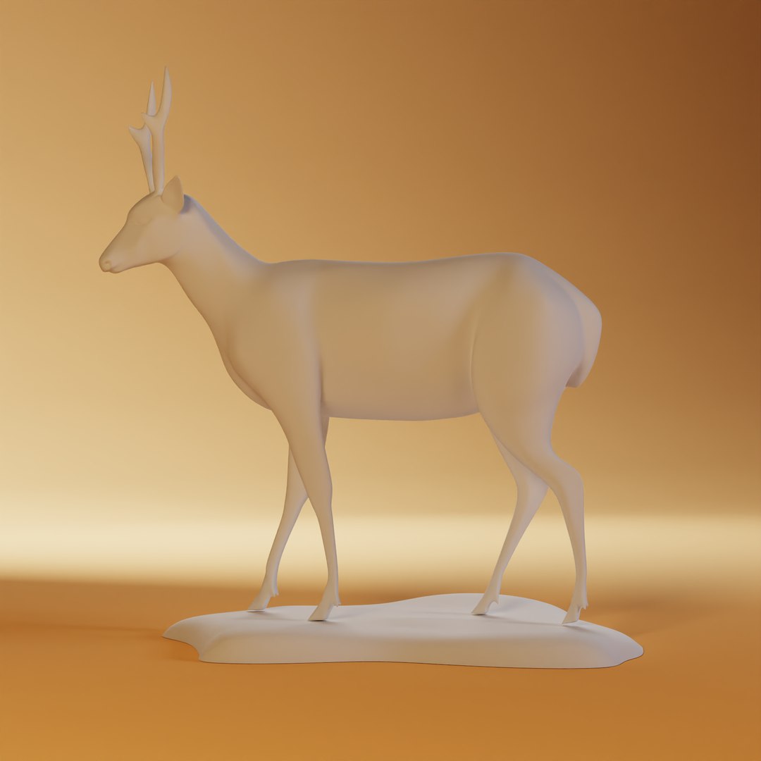 Deer statue 3D print model 3D model - TurboSquid 2051715