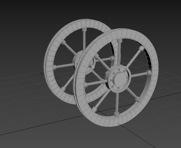 modelo 3d Rueda de madera - TurboSquid 1361088