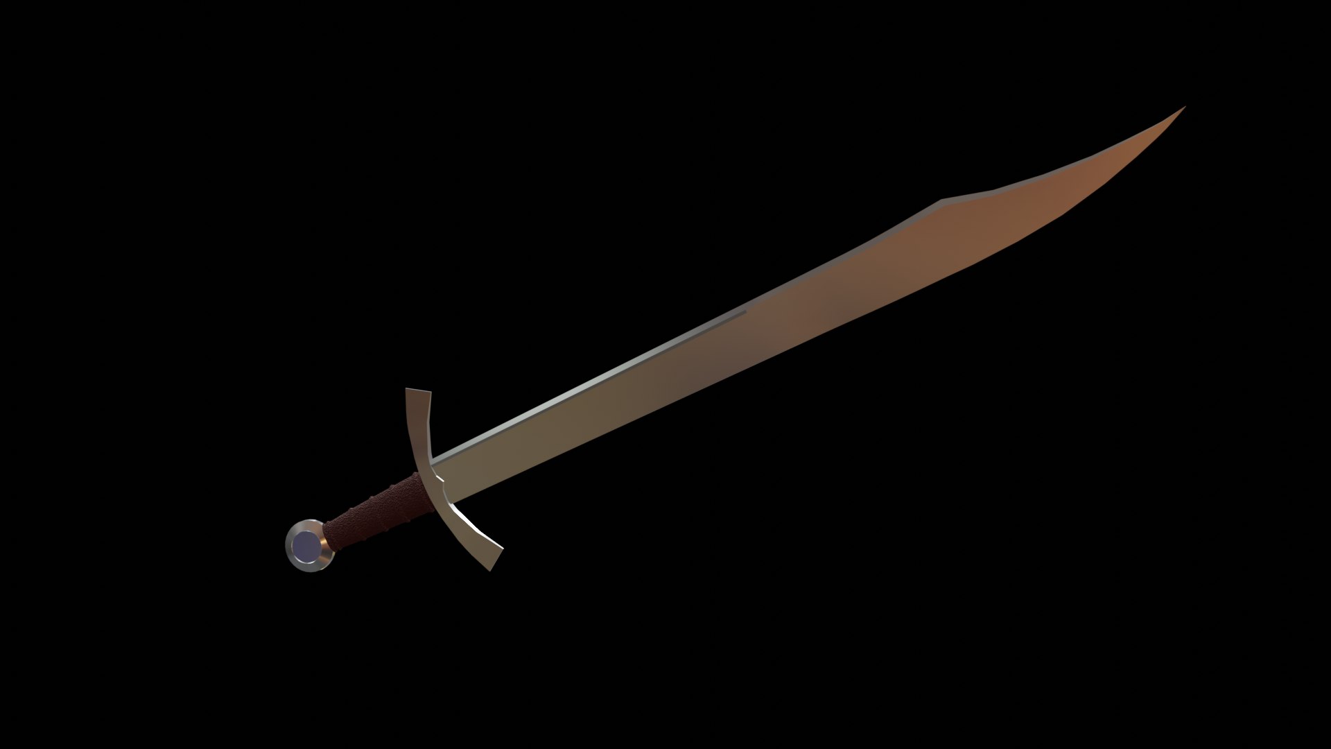 Medieval Falchion 3D Model - TurboSquid 1585562