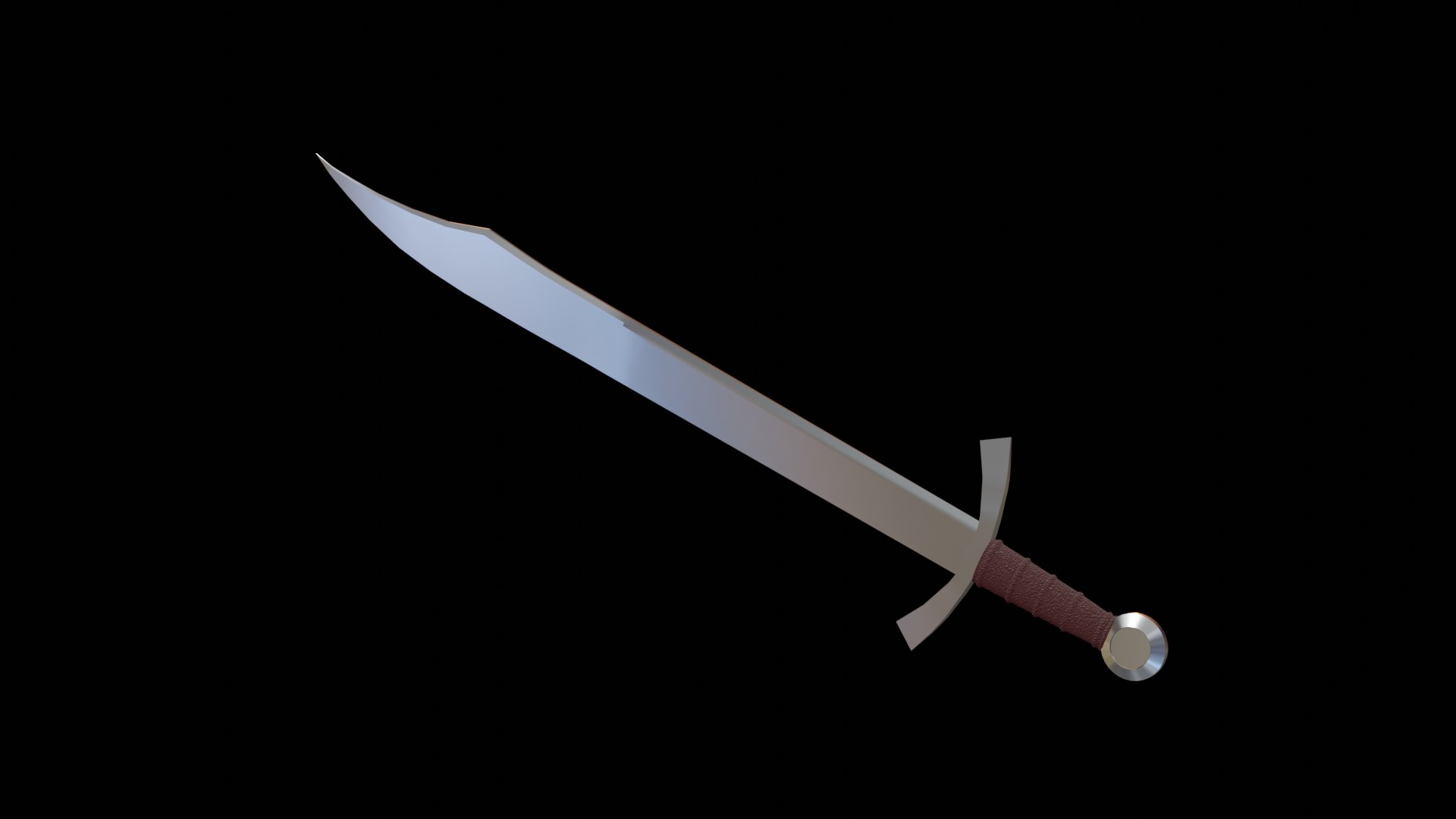 Medieval Falchion 3D Model - TurboSquid 1585562