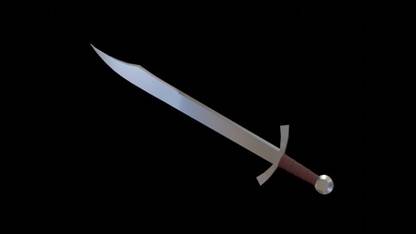 Medieval falchion 3D model - TurboSquid 1585562