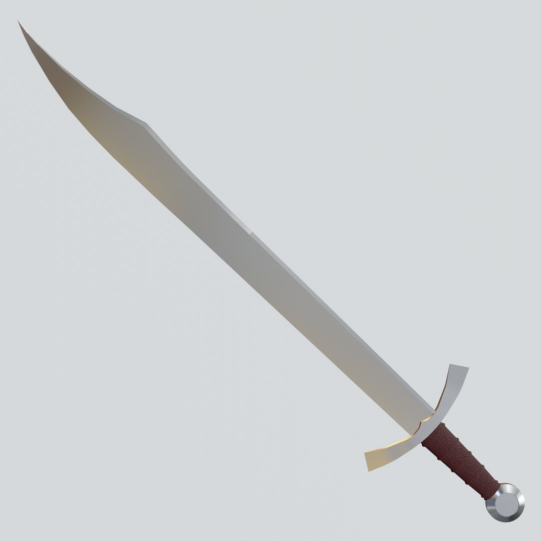 Medieval Falchion 3D Model - TurboSquid 1585562