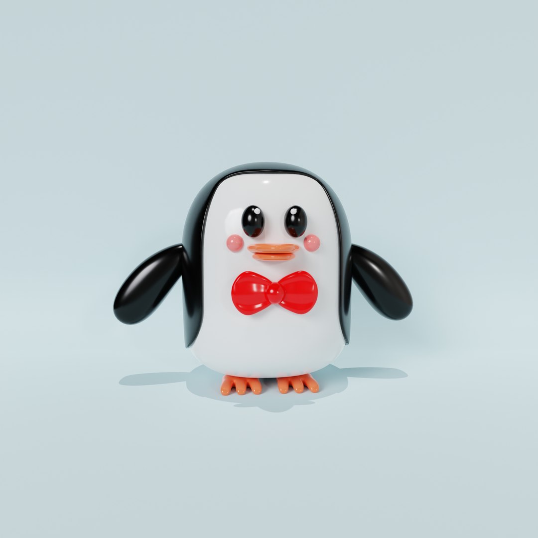 Penguin Cute 3D Model - TurboSquid 1937714