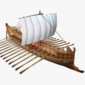 Greek Ship 3d Model