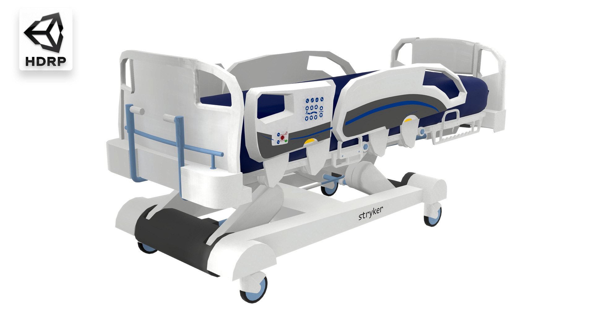 Intouch Critical Care Bed Unity Hdrp Model Turbosquid 2210224 