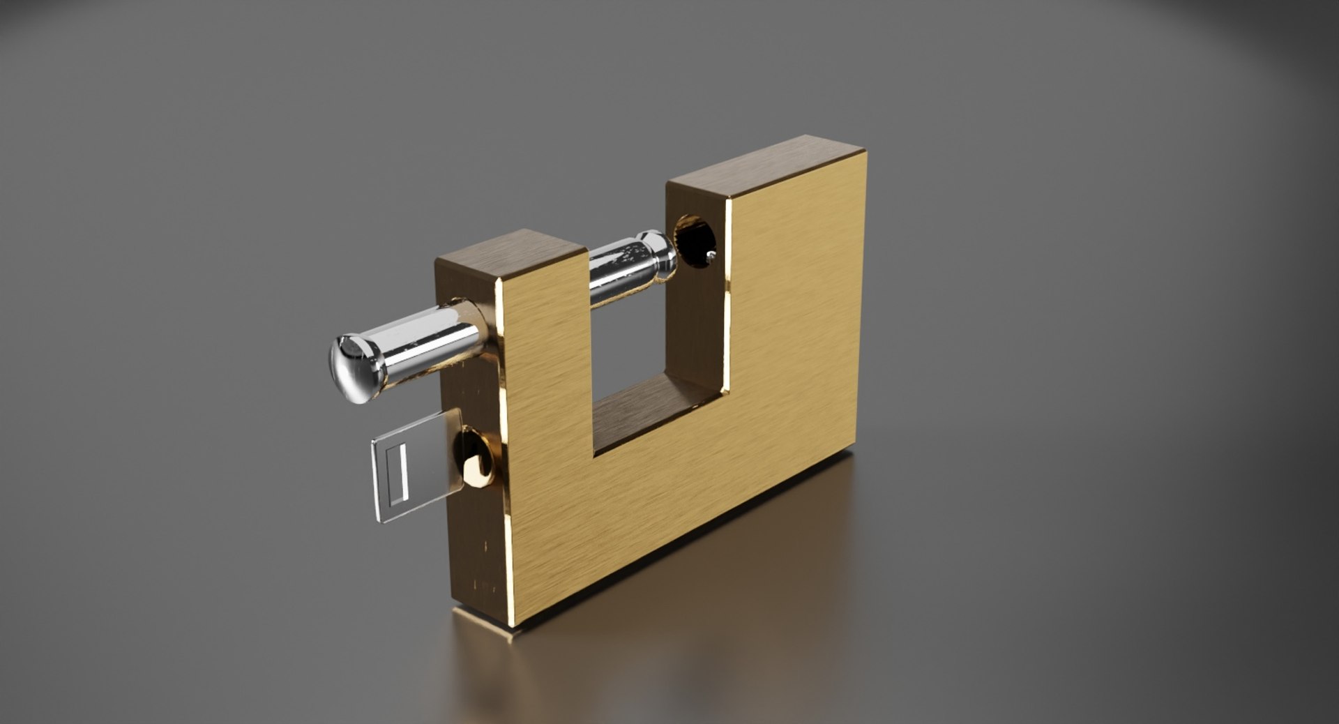 3D Model Single Square Padlock - TurboSquid 1968100