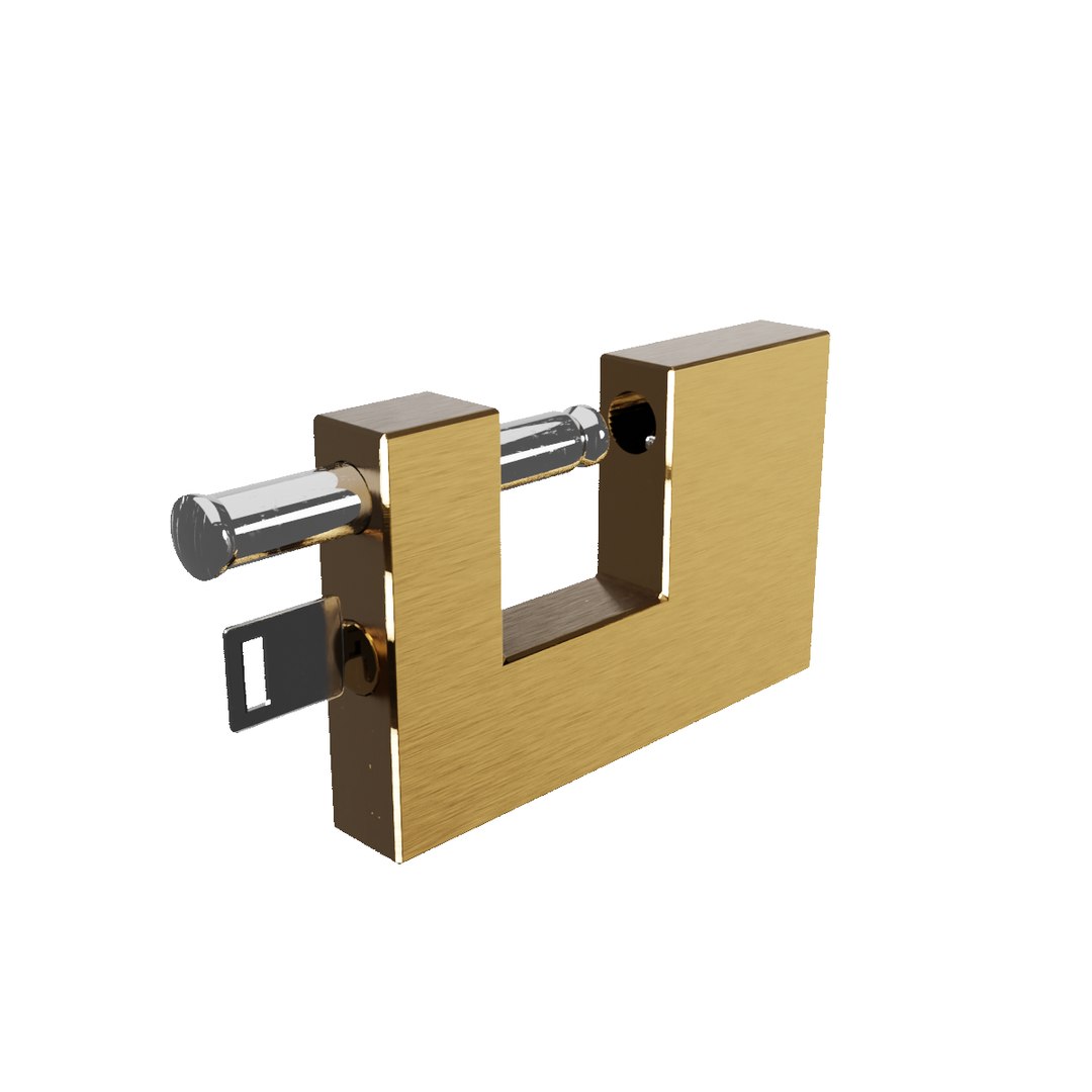 3D Model Single Square Padlock - TurboSquid 1968100