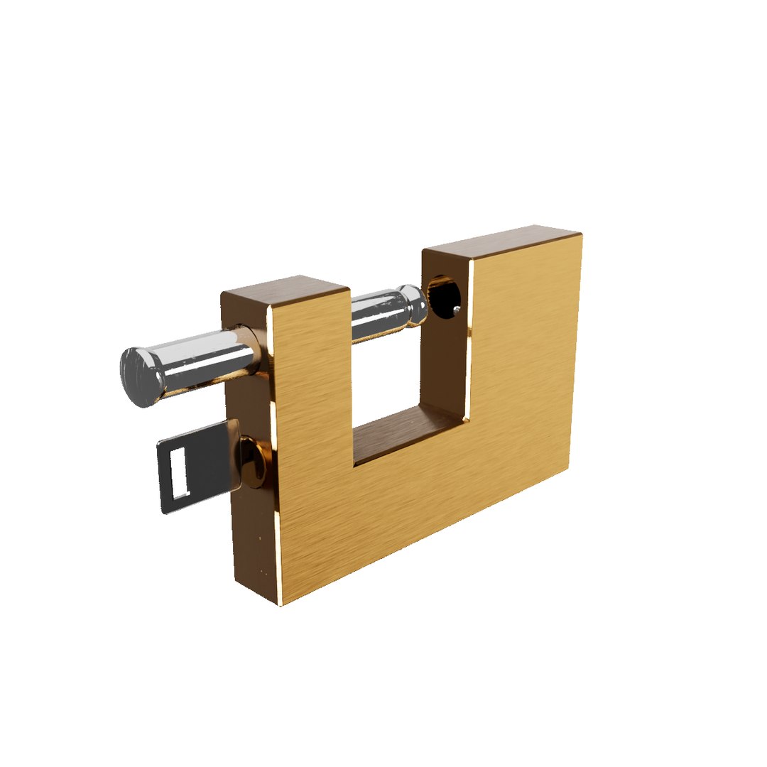 3D Model Single Square Padlock - TurboSquid 1968100