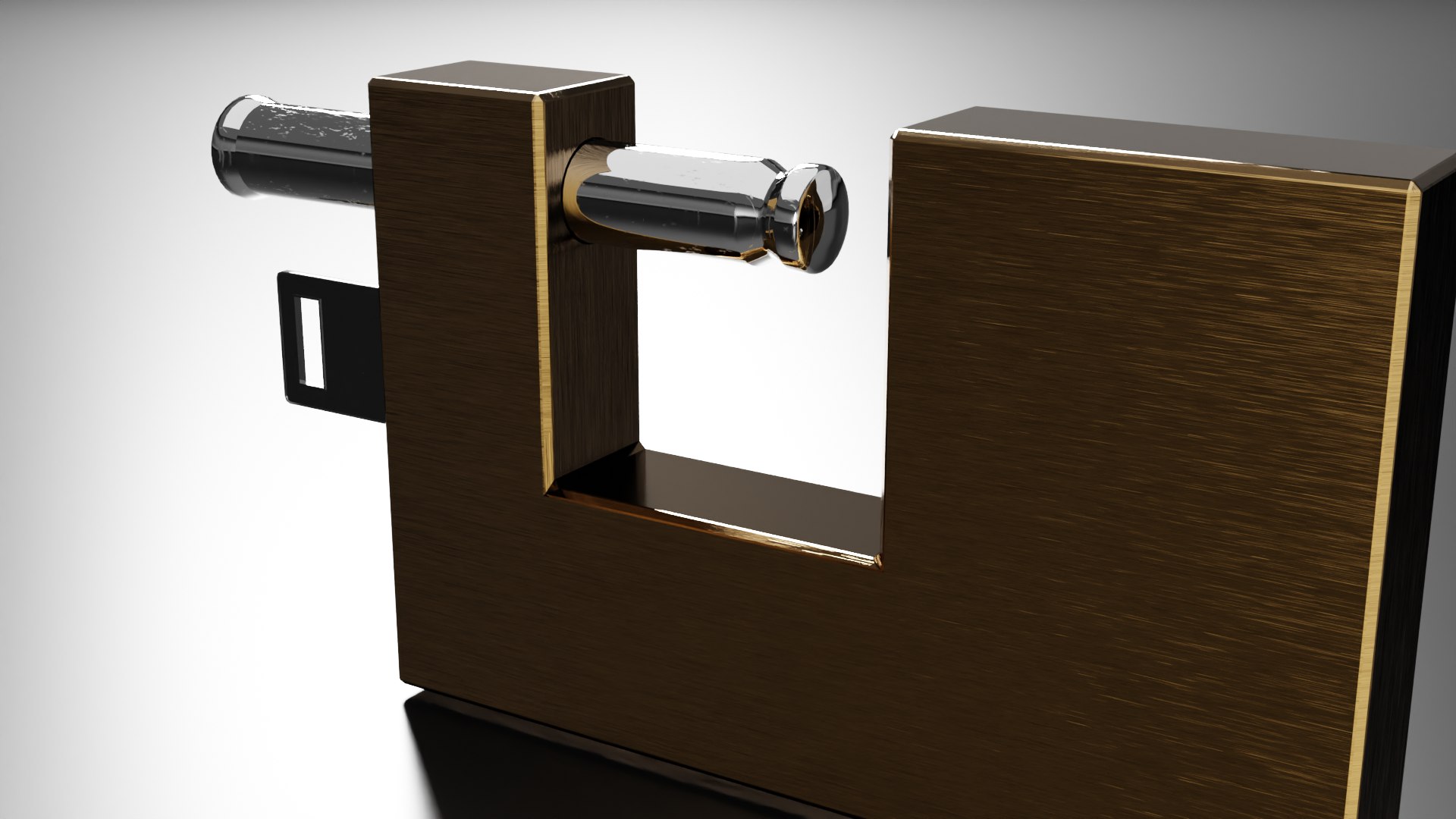 3D Model Single Square Padlock - TurboSquid 1968100