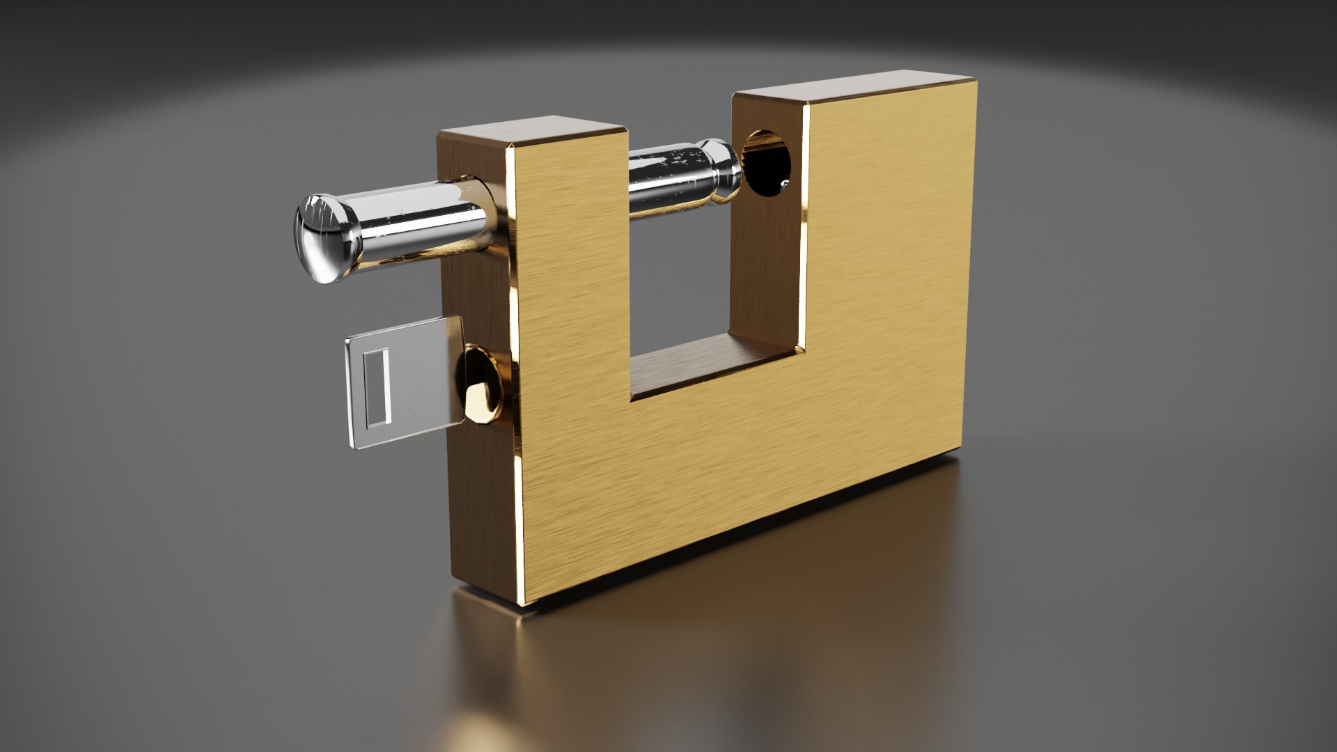 3D Model Single Square Padlock - TurboSquid 1968100