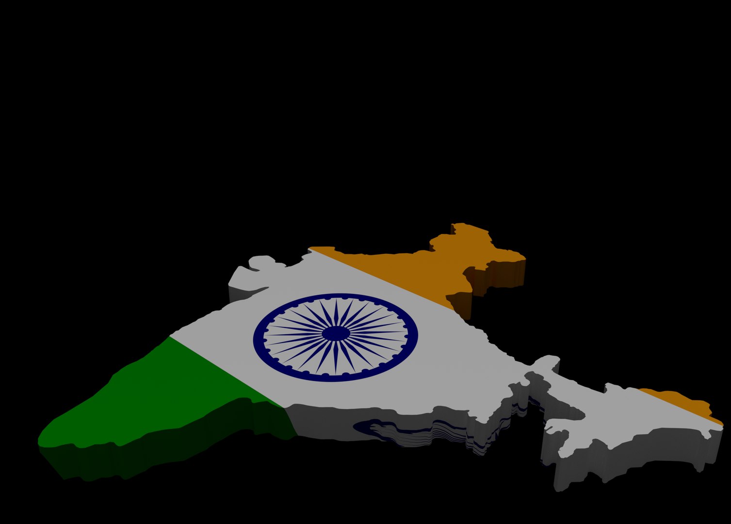 3D India Flag - TurboSquid 1397294