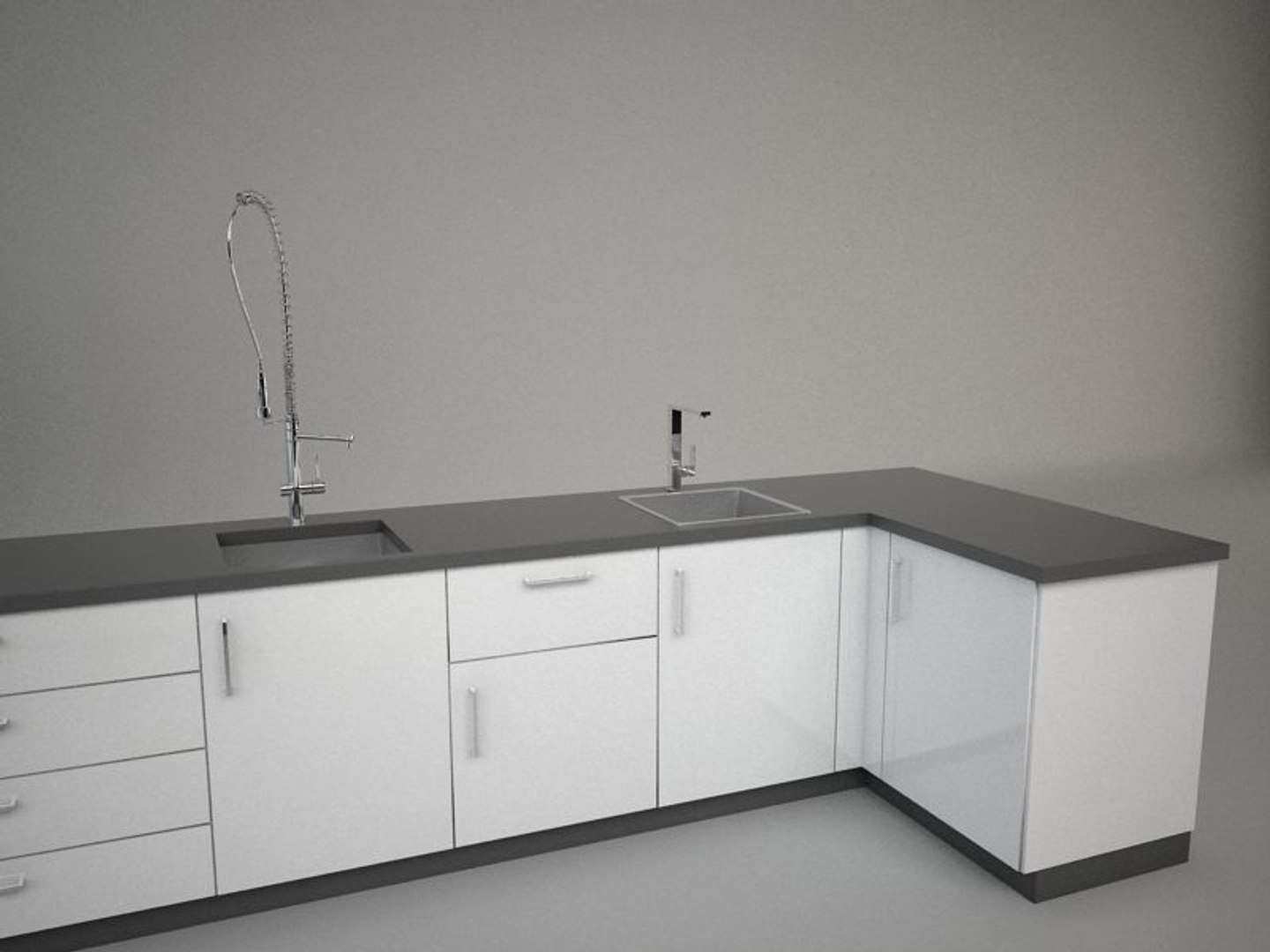 modular kitchen 3d model