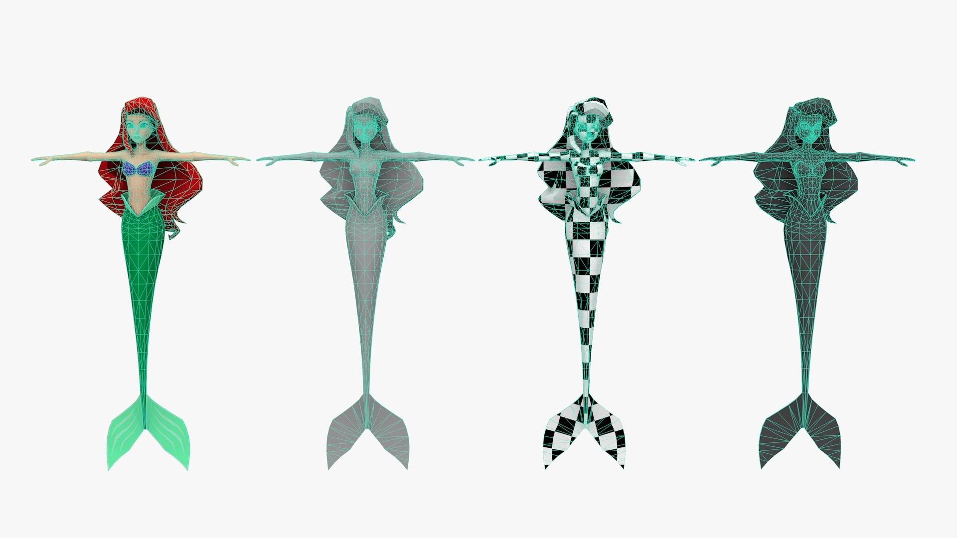 3D Ariel Mermaid - TurboSquid 2388096