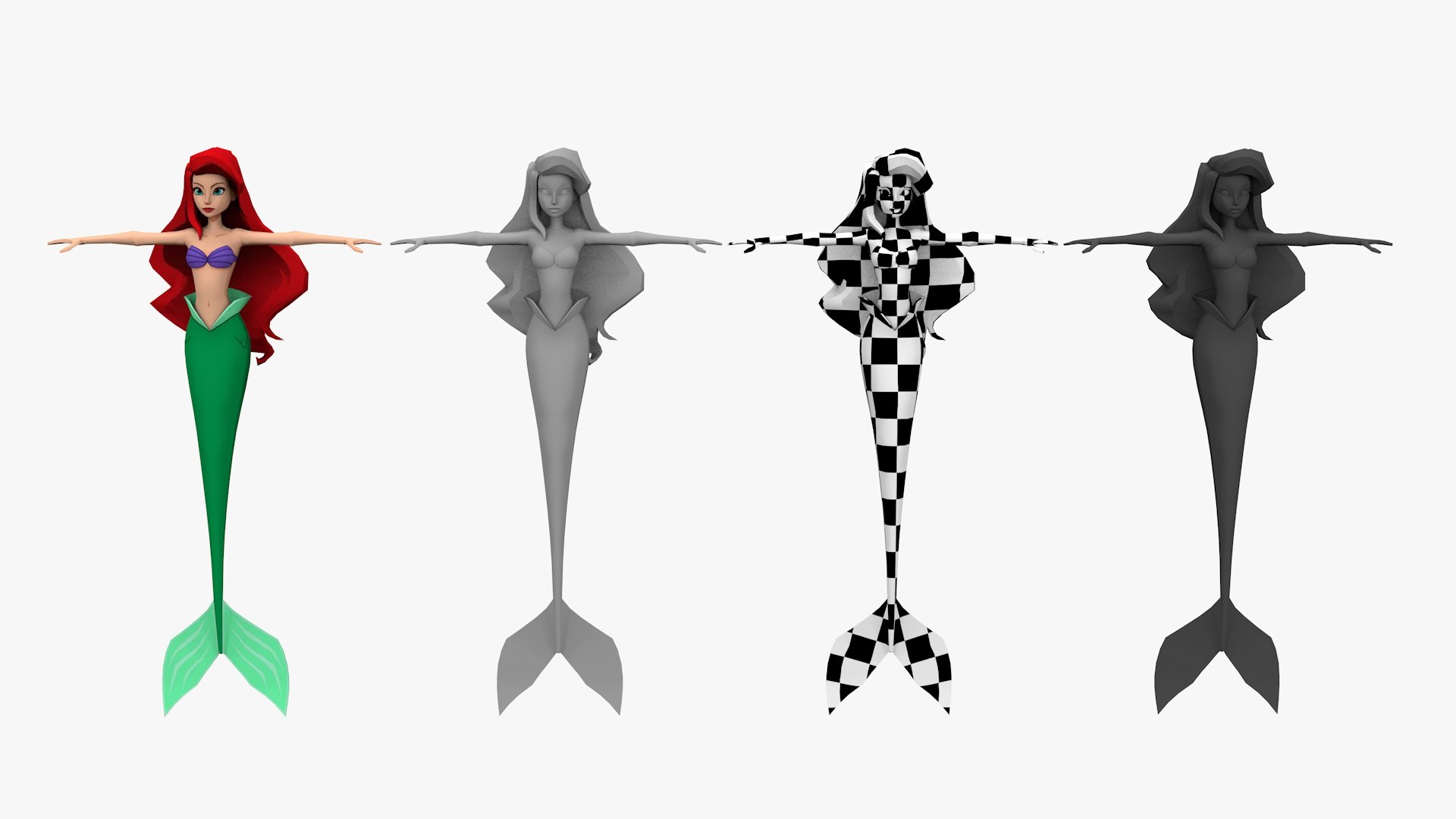 3D Ariel Mermaid - TurboSquid 2388096