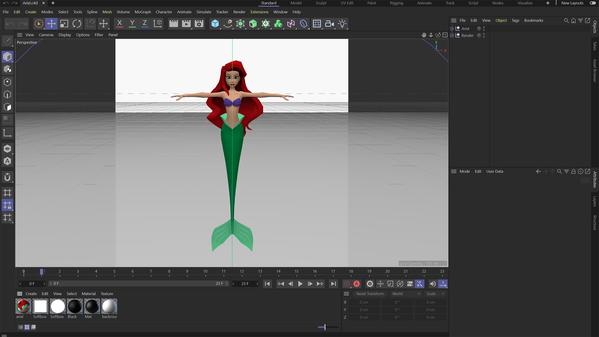 3D Ariel Mermaid - TurboSquid 2388096