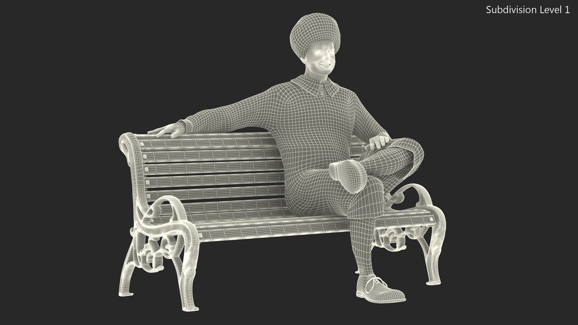 3D McDonalds Clown Bench Sitting Pose Fur Model - TurboSquid 2337838