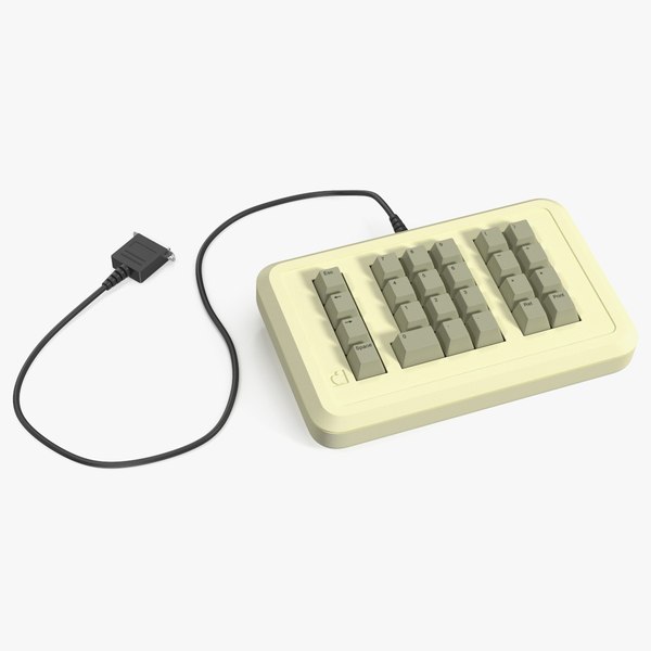 modelo 3d Teclado Numérico Vintage Periférico Apple - TurboSquid 2199169