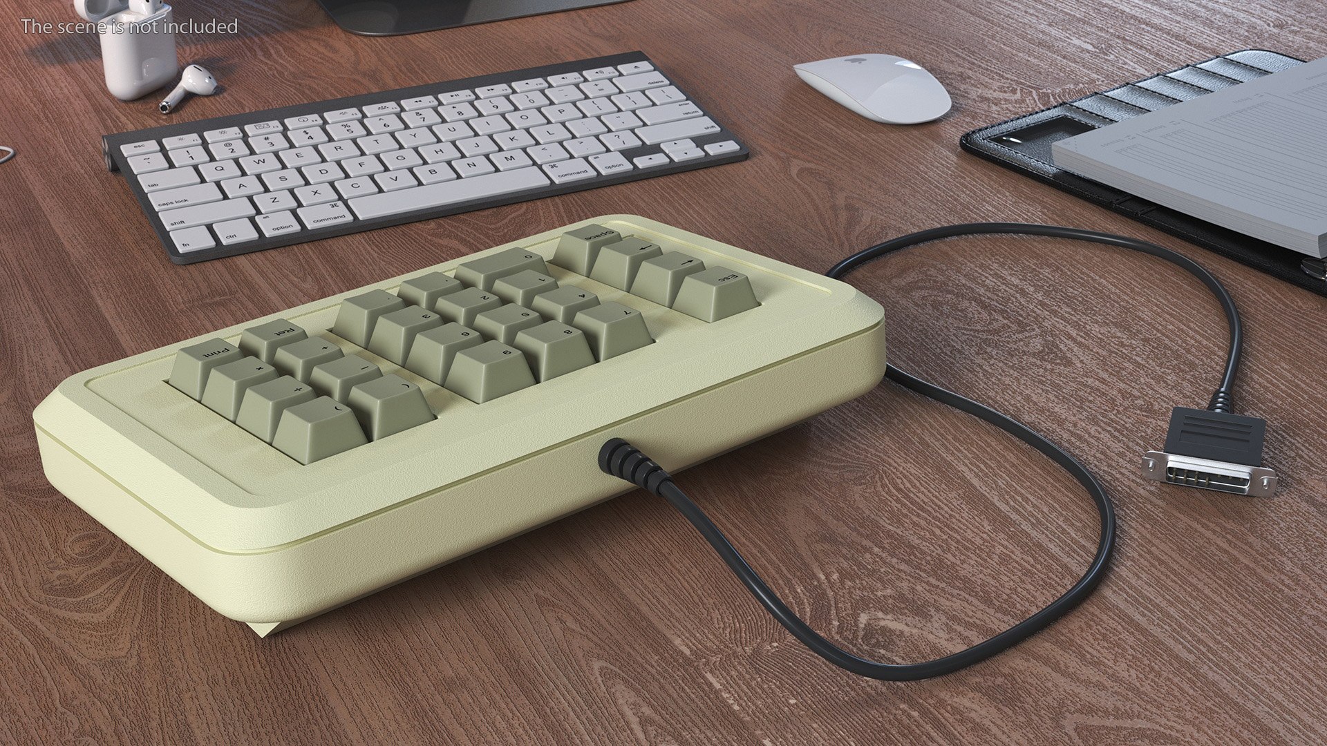 Vintage Numeric Keypad Peripheral Apple 3D Model - TurboSquid 2199169