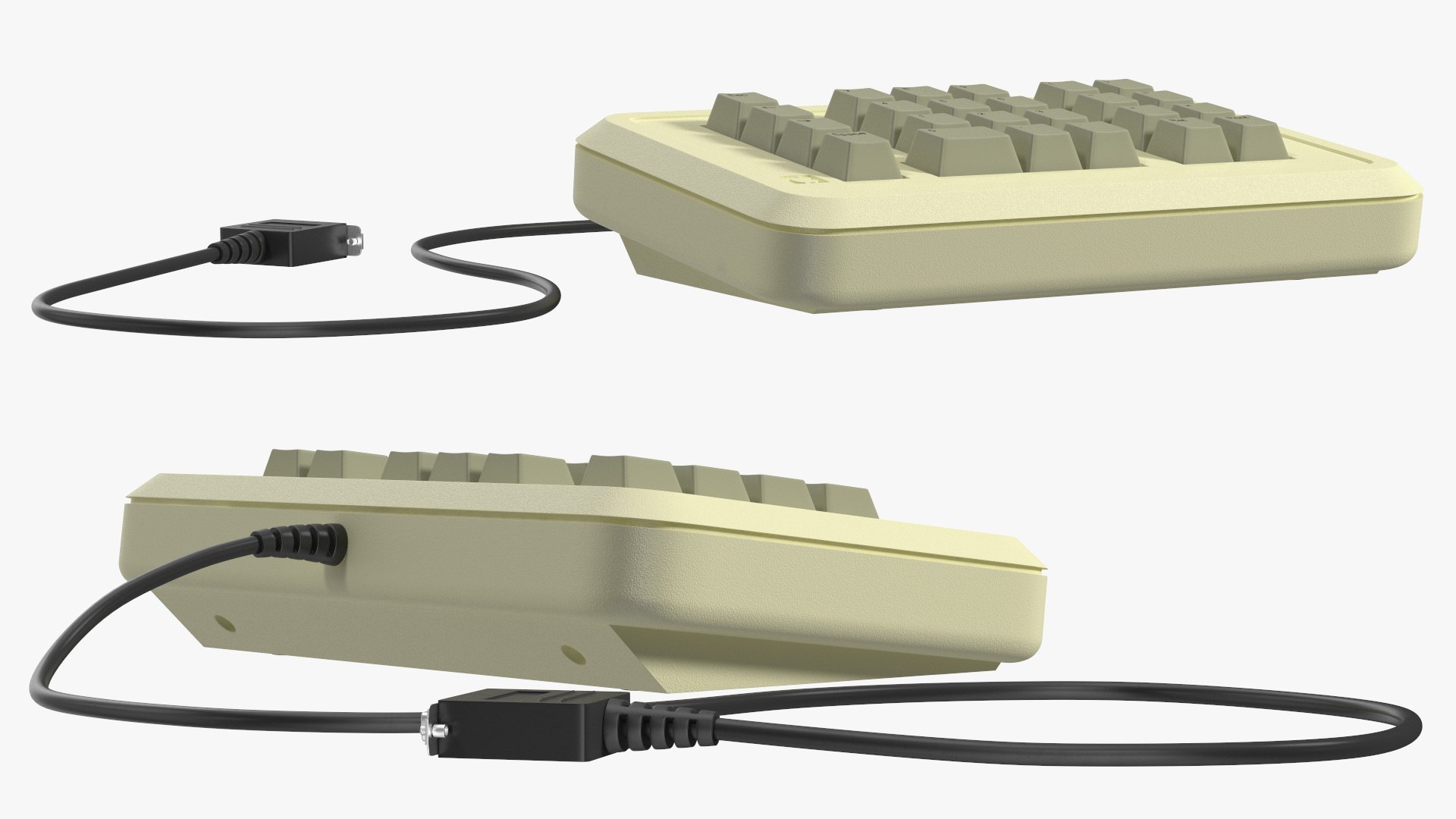 Vintage Numeric Keypad Peripheral Apple 3D Model - TurboSquid 2199169