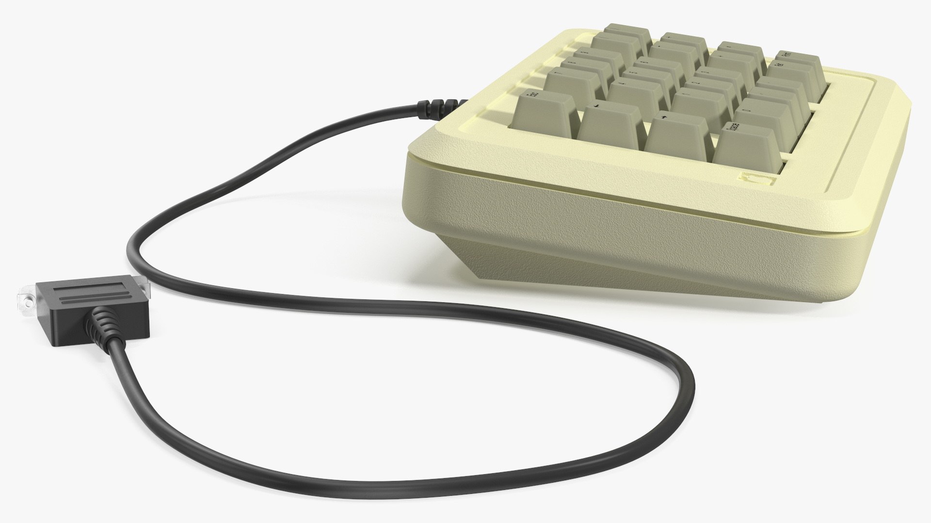 Vintage Numeric Keypad Peripheral Apple 3D Model - TurboSquid 2199169
