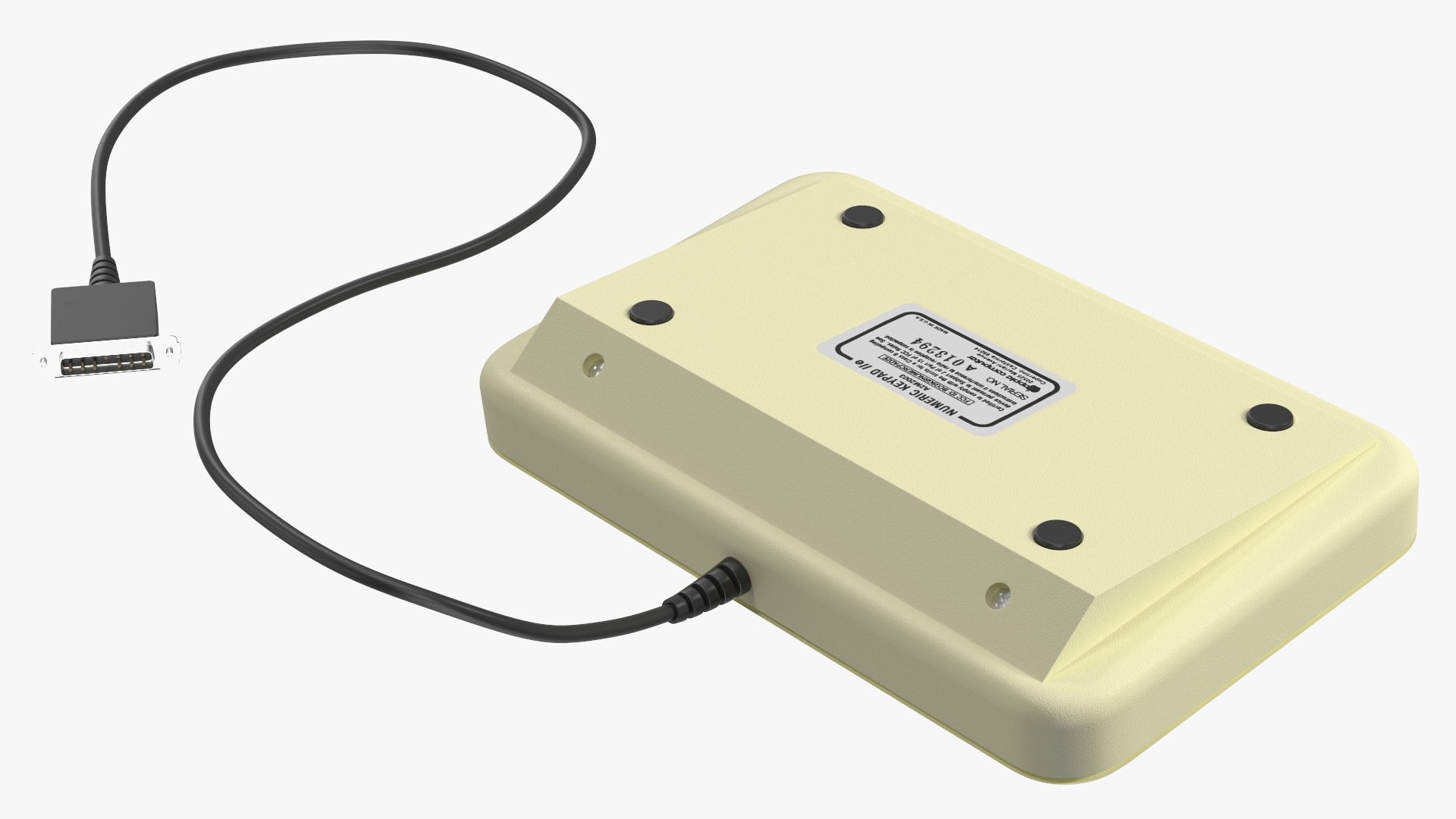 Vintage Numeric Keypad Peripheral Apple 3D Model - TurboSquid 2199169