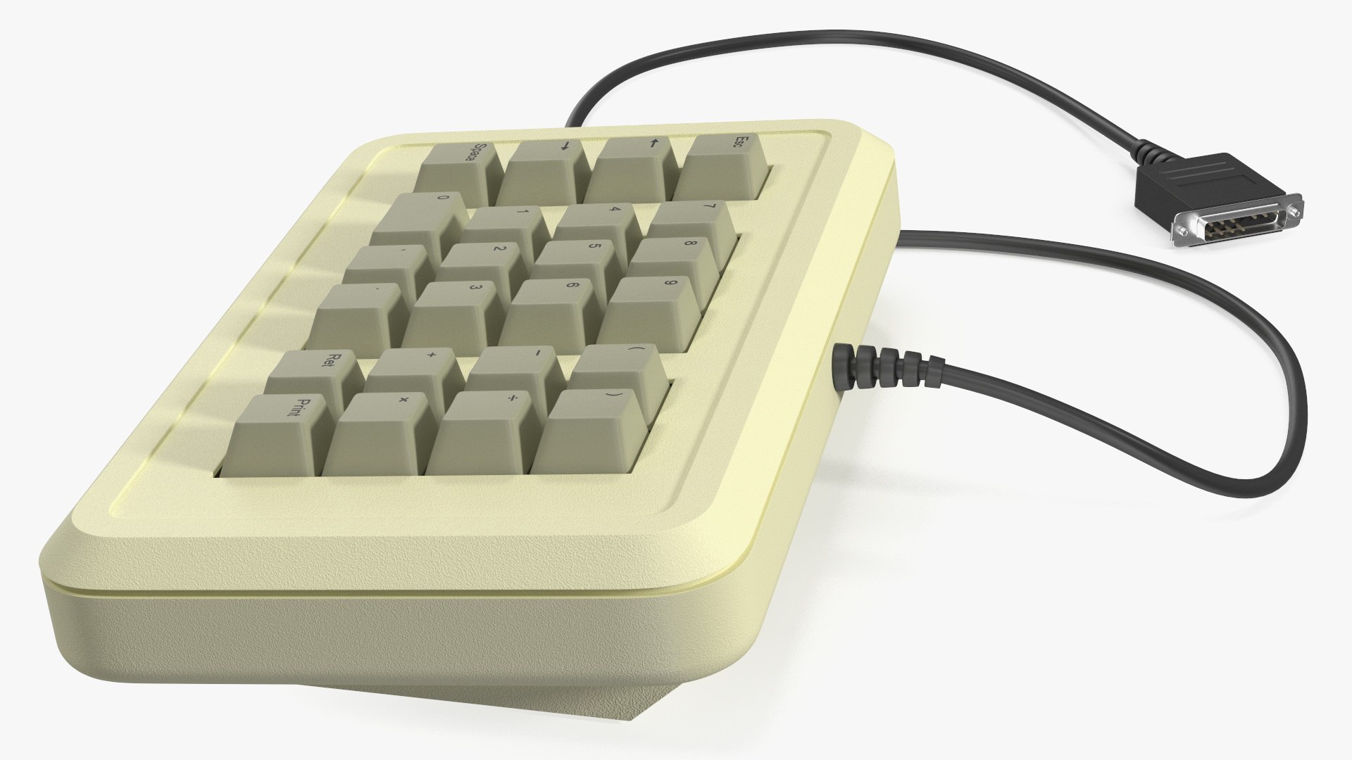 Vintage Numeric Keypad Peripheral Apple 3D Model - TurboSquid 2199169