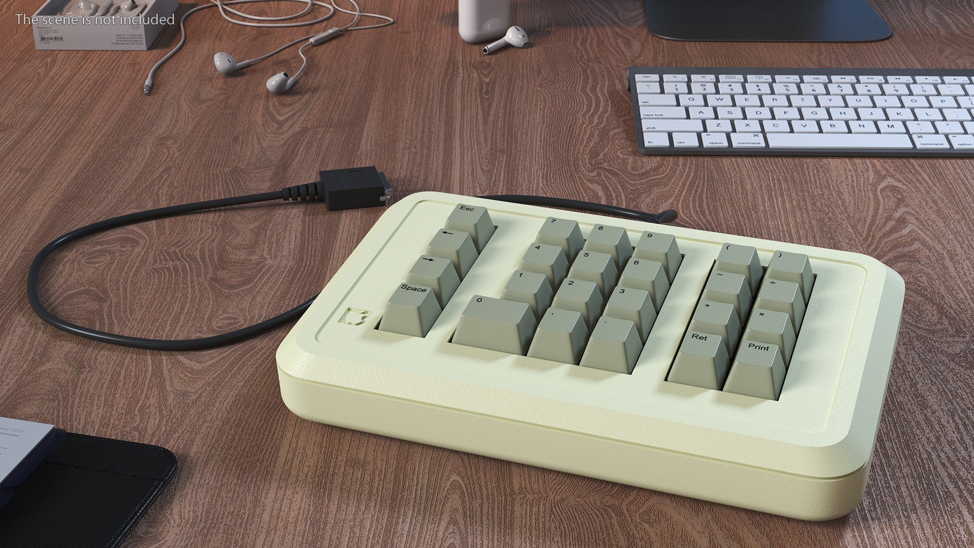 Vintage Numeric Keypad Peripheral Apple 3D Model - TurboSquid 2199169