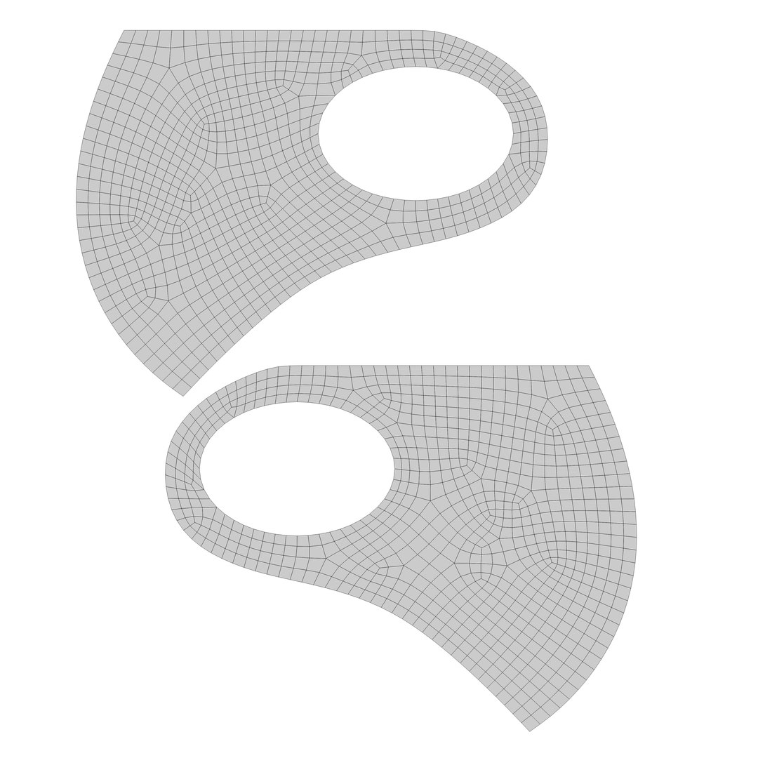 Snowflake print fabric mask 3D model - TurboSquid 2090859