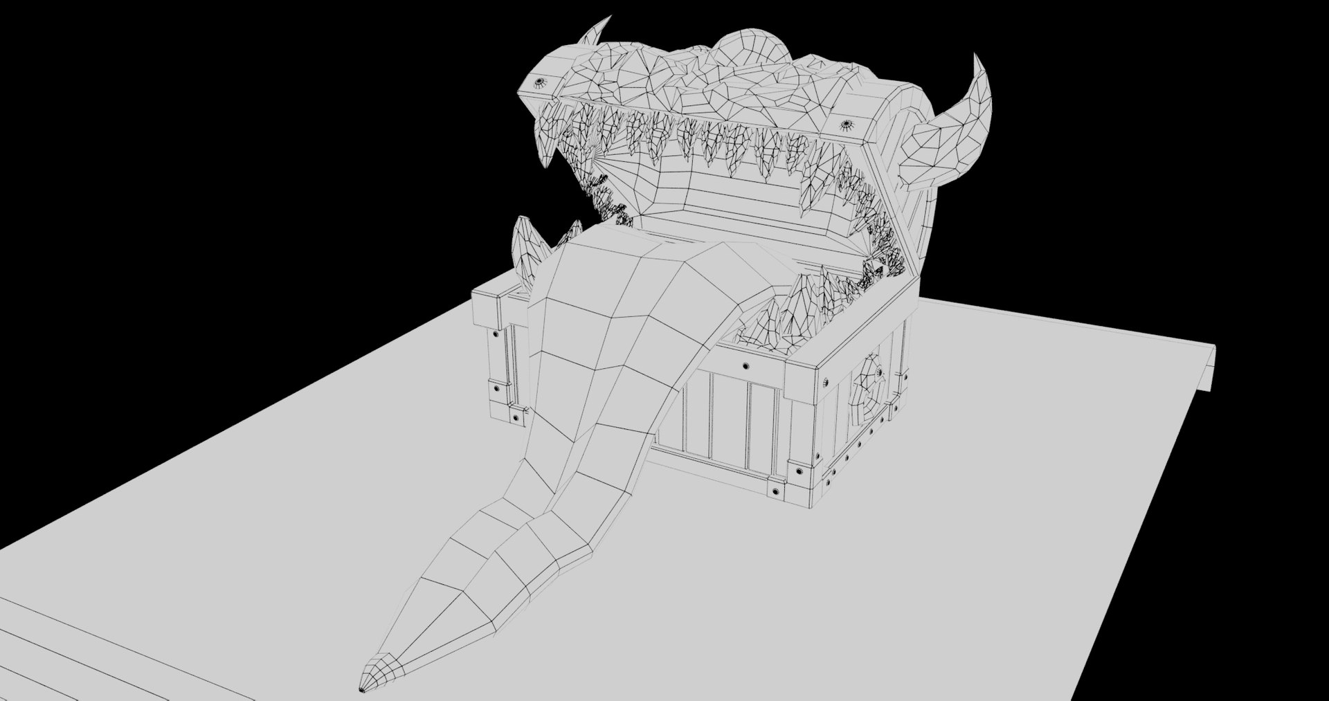 Stylized Mimic Chest 3D Model - TurboSquid 2141872