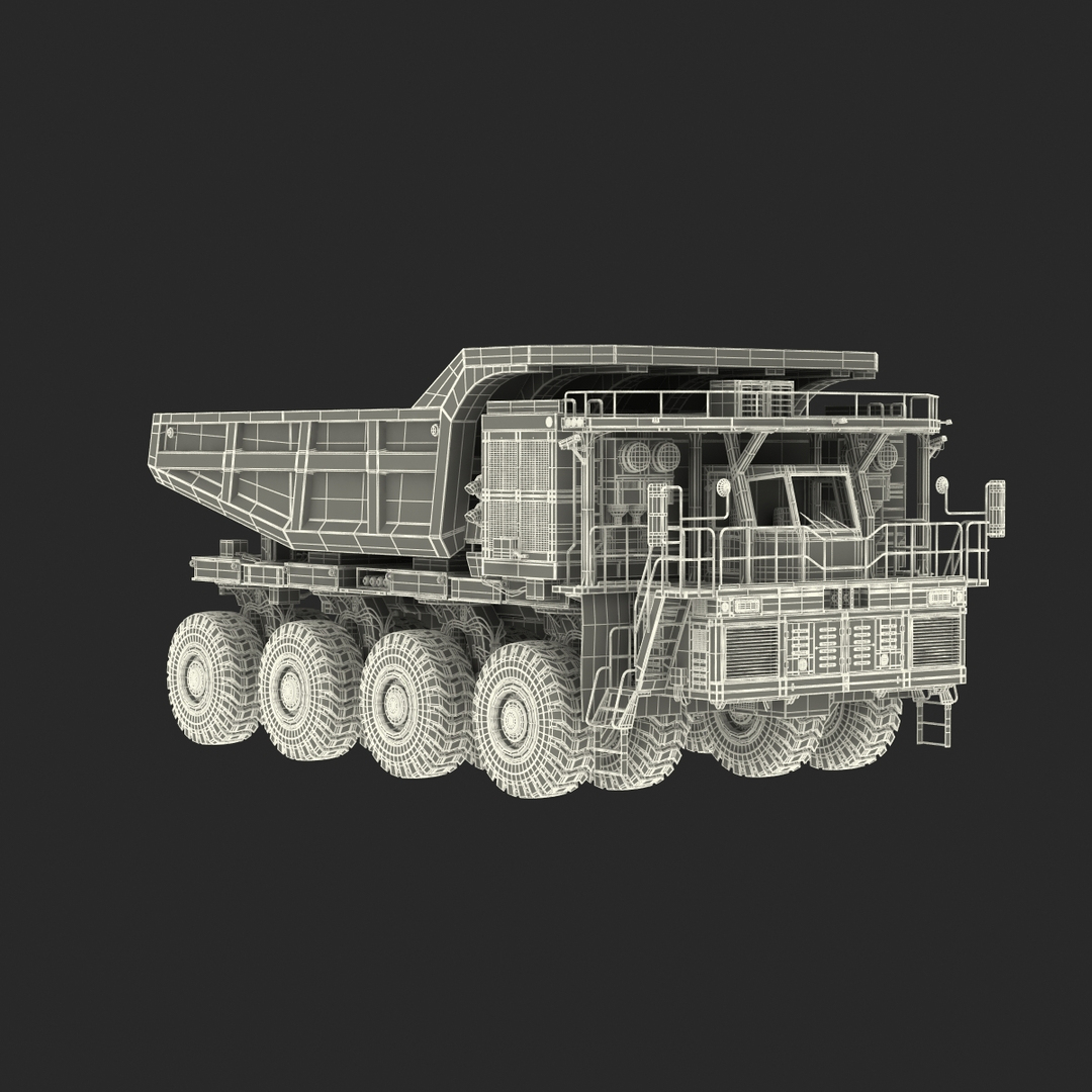 3d model mining truck