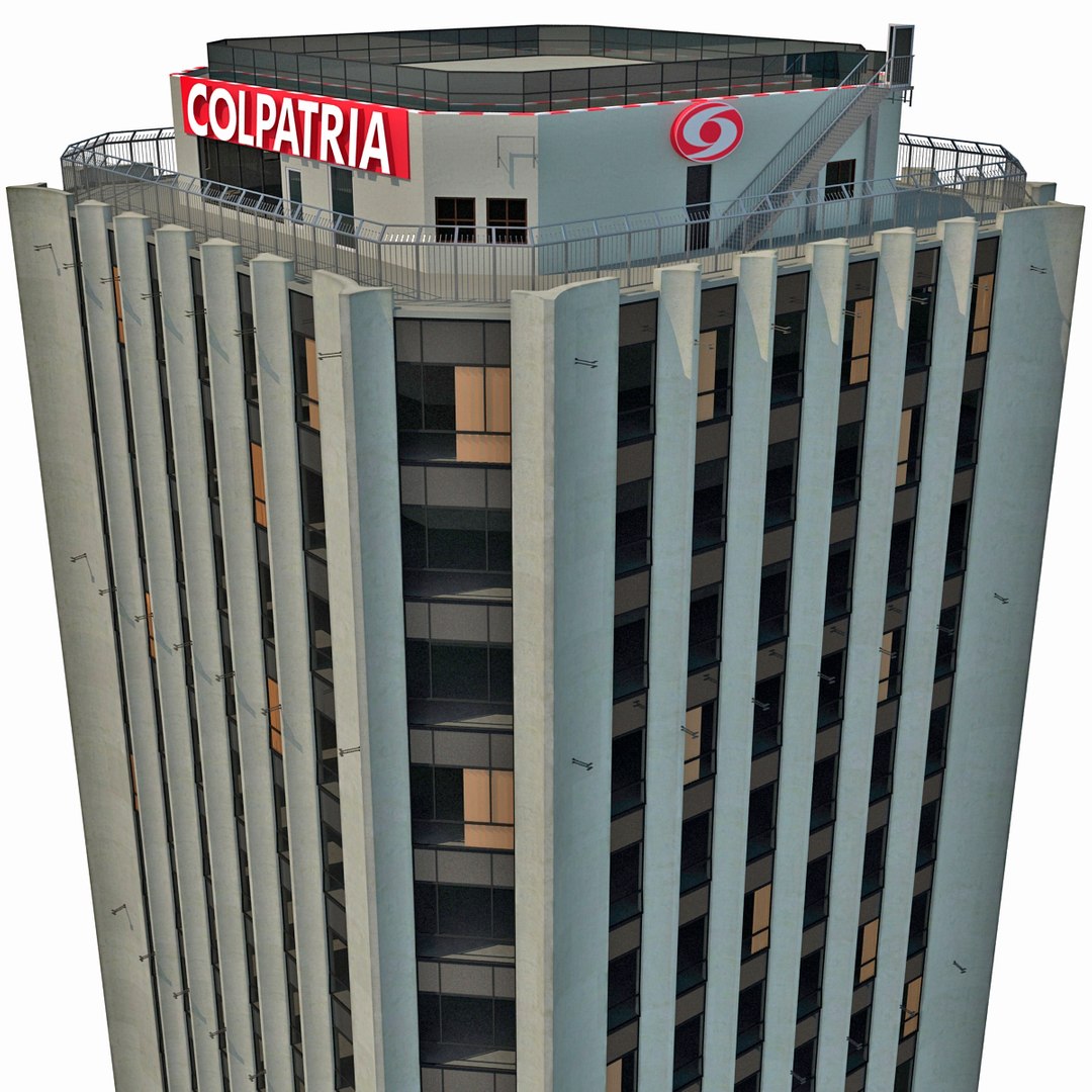 Torre Colpatria Skyscraper 3d Model