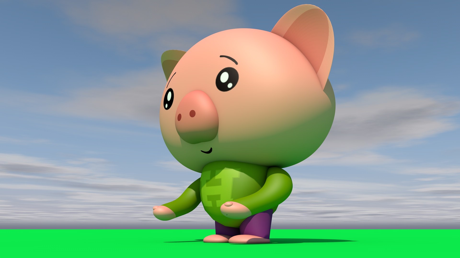 Hoggie Plim Plim 3D Model - TurboSquid 1944354