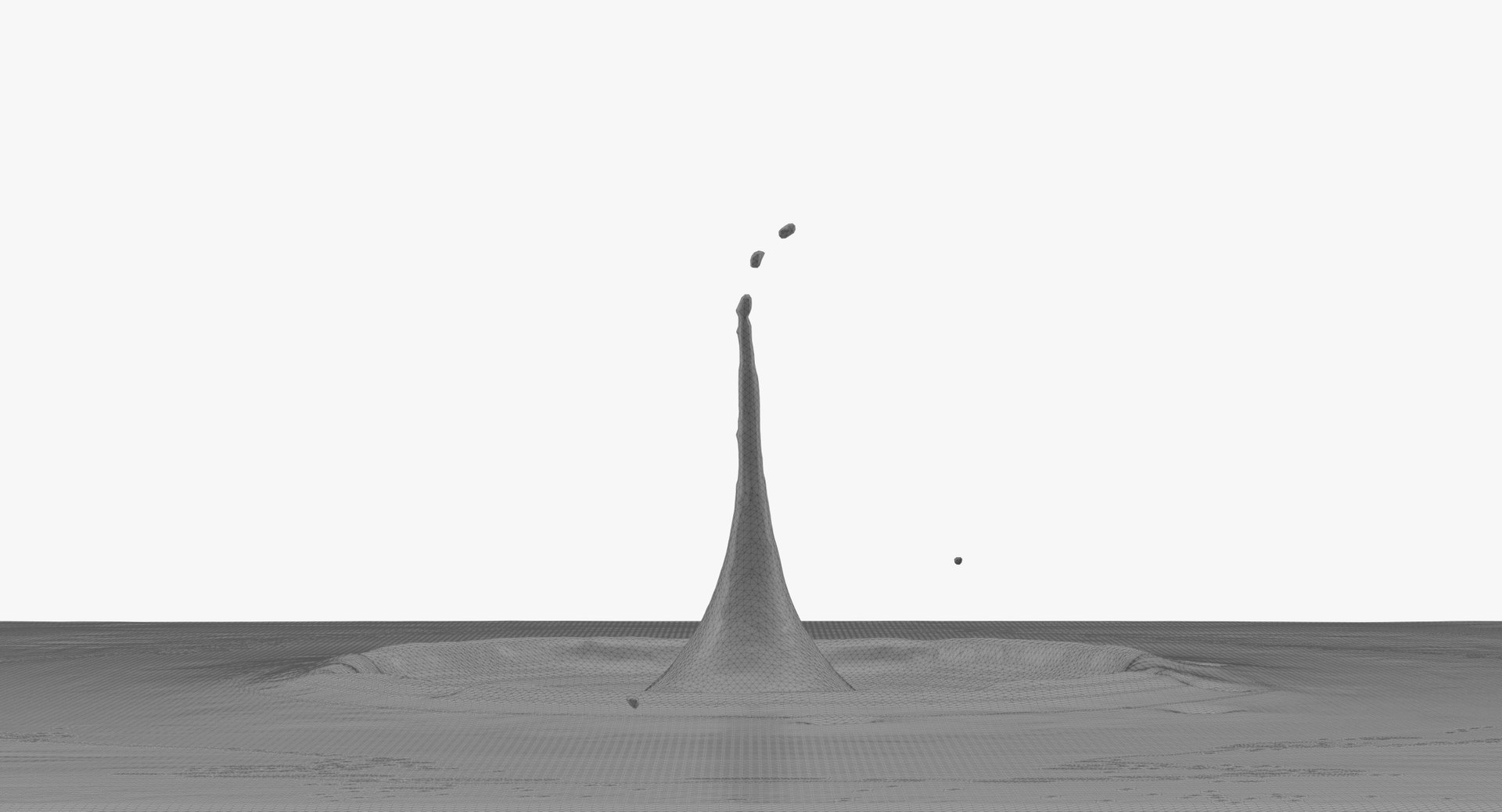 3D model falling drop liquid - TurboSquid 1332728