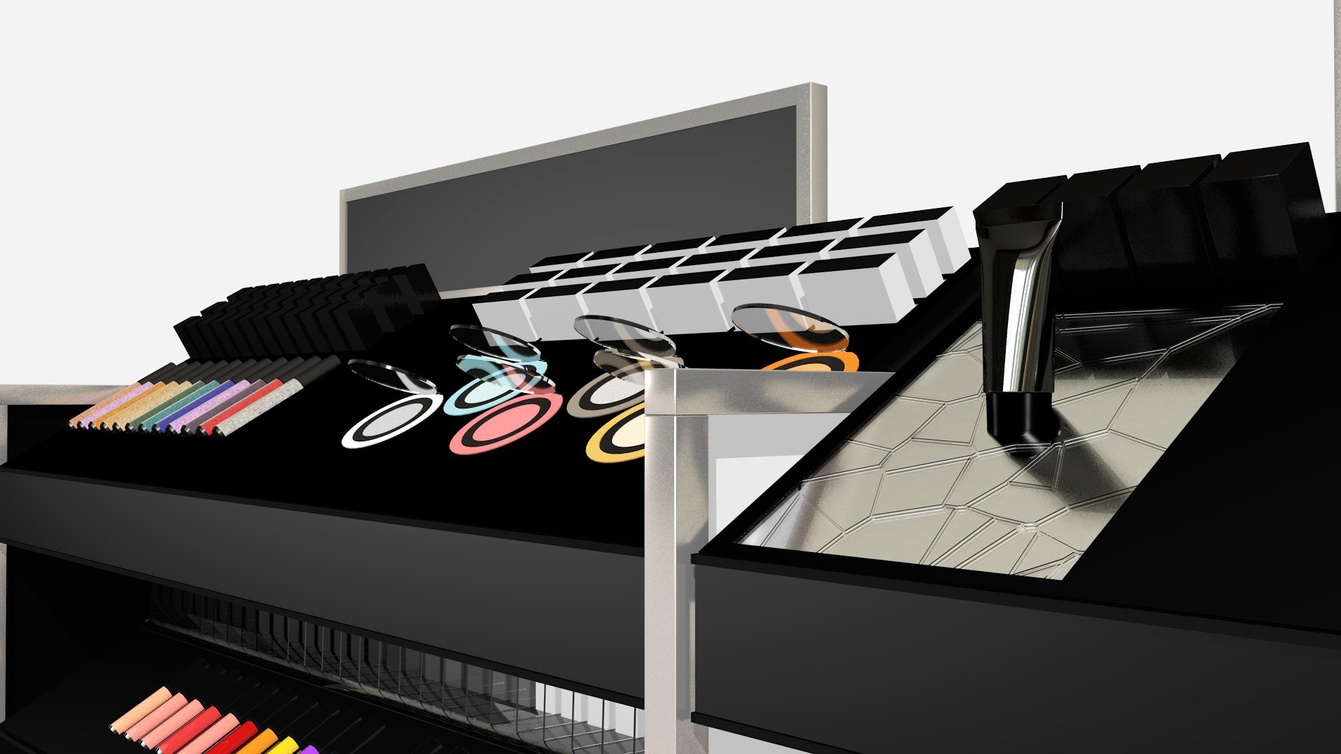 3D Retail Make-up Display - TurboSquid 1659311