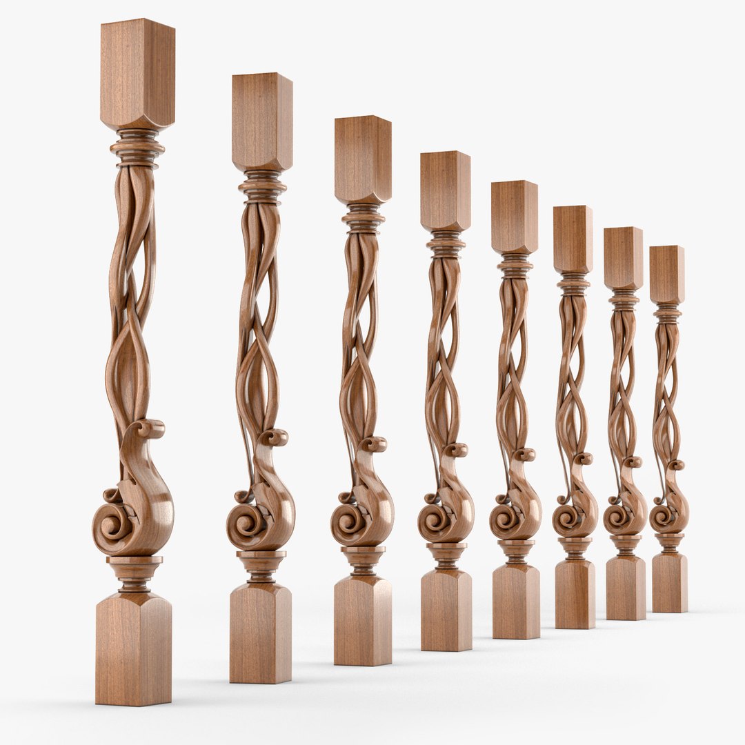 Decorative Baluster B003 Model - TurboSquid 1597394