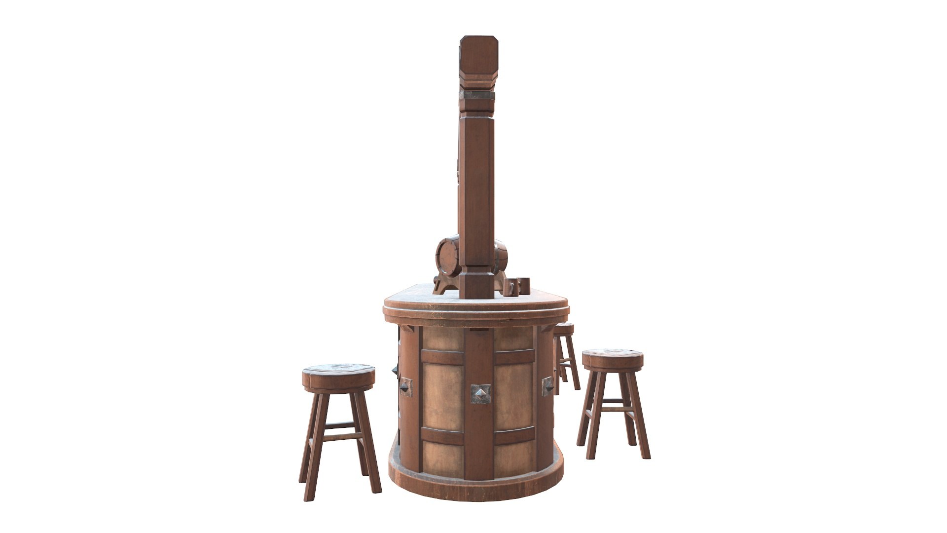 Medieval Beer Bar 3D Model - TurboSquid 2288836