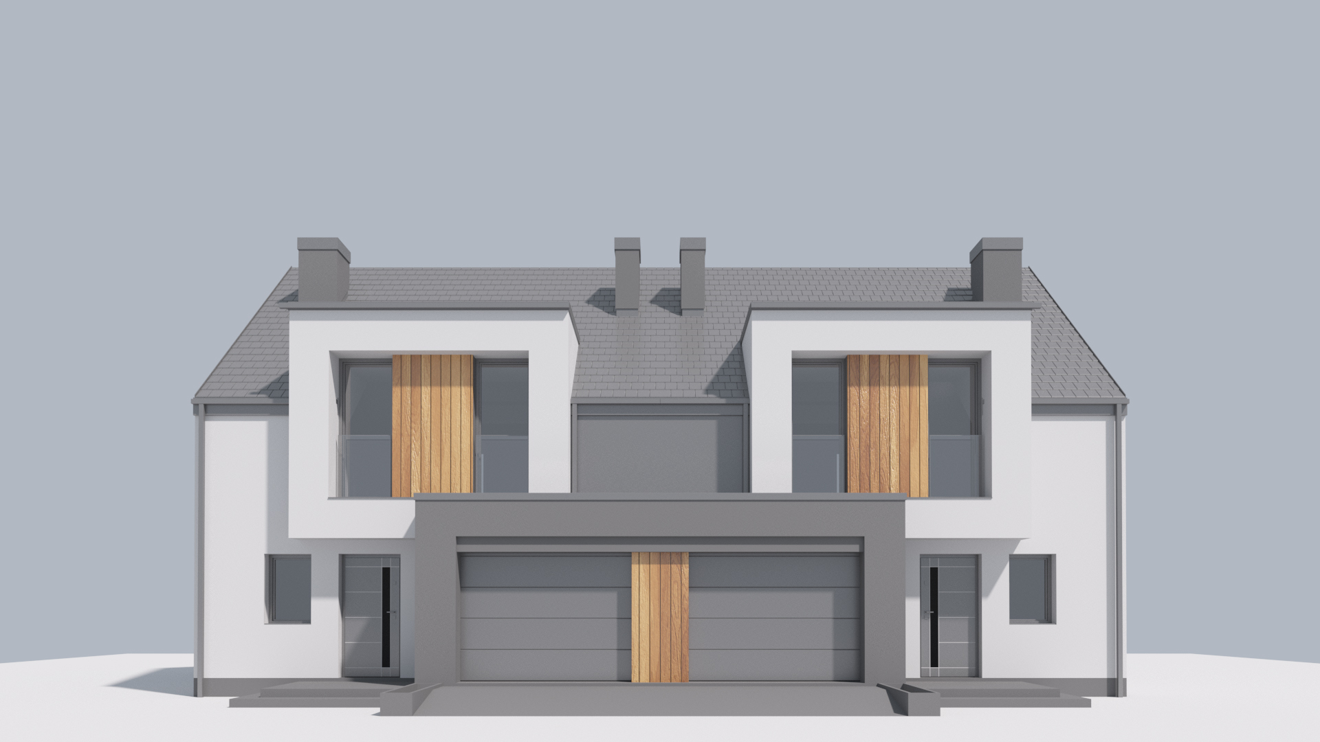 006 Semi Detached House 3D - TurboSquid 2159703